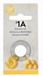 wilton decorating tip-1a round carded, package may vary