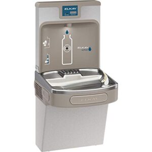 elkay lzs8wslp enhanced ezh2o bottle filling station & single ada cooler filtered refrigerated light gray