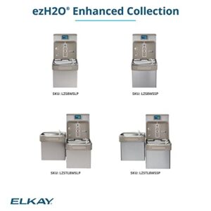 Elkay LZS8WSLP Enhanced ezH2O Bottle Filling Station & Single ADA Cooler Filtered Refrigerated Light Gray