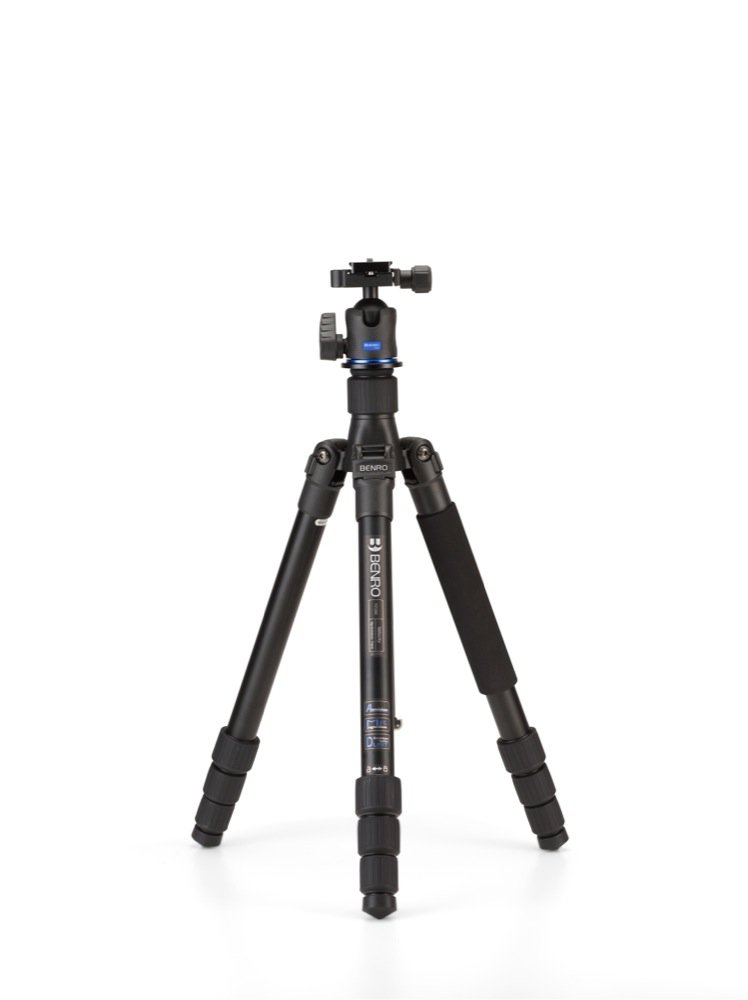 Benro FVY28AIH1 Velocity AL Series 2 Tripod Kit, 4 Section, Twist Lock, IH1 Head (Black)