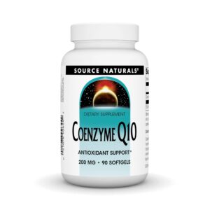 source natural coenzyme q10, antioxidant support*, for heart, brain, immunity, & liver support, 200 mg - 90 softgels