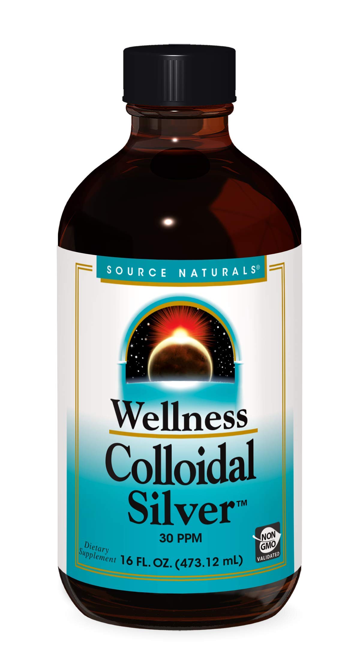 Source Naturals Wellness Colloidal Silver 30 ppm, Supports Physical Well Being* - 16 Fluid oz