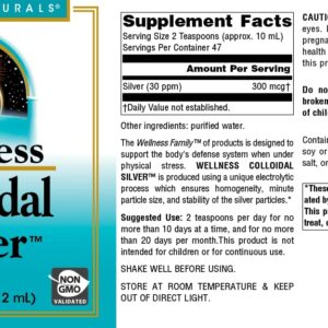 Source Naturals Wellness Colloidal Silver 30 ppm, Supports Physical Well Being* - 16 Fluid oz