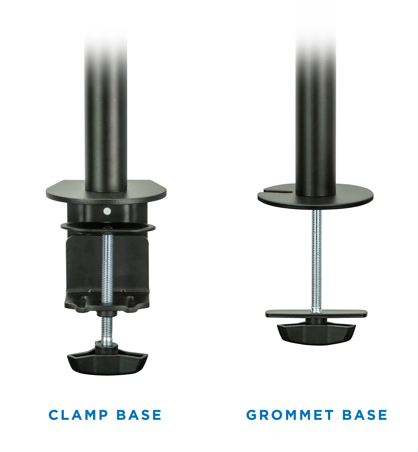 Mount-It! Dual Monitor Mount | Double Monitor Desk Stand Arm | Two Articulating Arms Fit 2 Screens 17 19 20 21 22 24 27 Inch Computer | VESA 75 100 Compatible Displays | C-Clamp Base