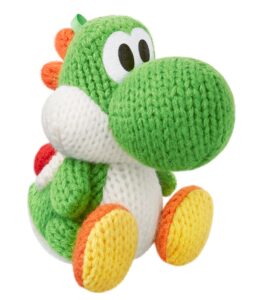 green yarn yoshi amiibo - japan import (yoshi's woolly world series)