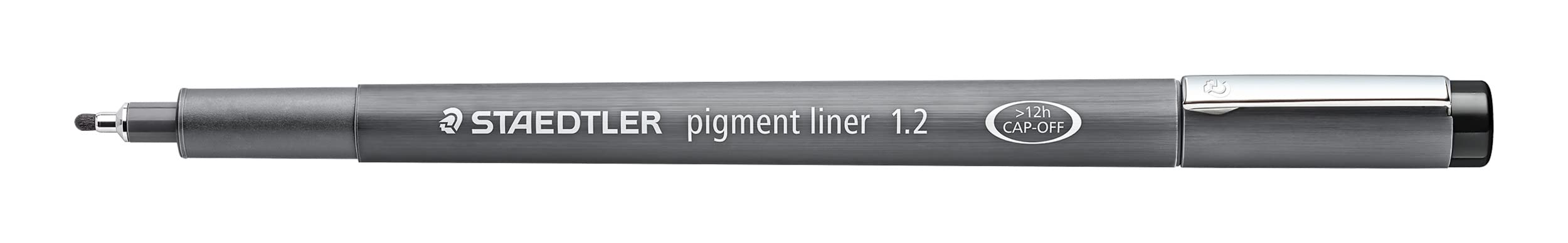 Staedtler Pigment Liner, Fineliner Pen For Drawing, Drafting, Journaling, 1.2mm, Black, 308 12-9 (308 12-9 VE)