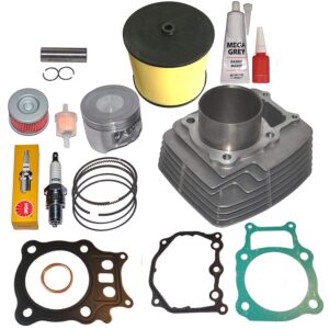 top notch parts cylinder piston rings gasket air filter kit set fits honda rancher trx350 trx 350 2000 2001 2002 2003 2004 2005 2006