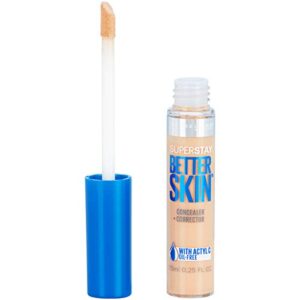 maybelline new york super stay better skin concealer + corrector, ivory, 0.25 fl. oz.