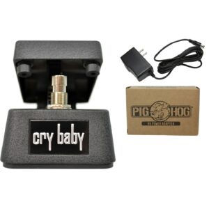 dunlop cbm95 cry baby mini wah power bundle w/ 1 free items: item: pig hog 9v power adapter