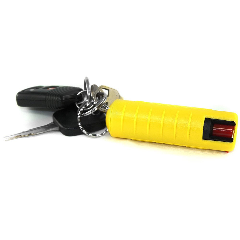 Streetwise 18 Pepper Spray 4 Million SHU 1/2 oz Yellow Hard Case with Key Ring