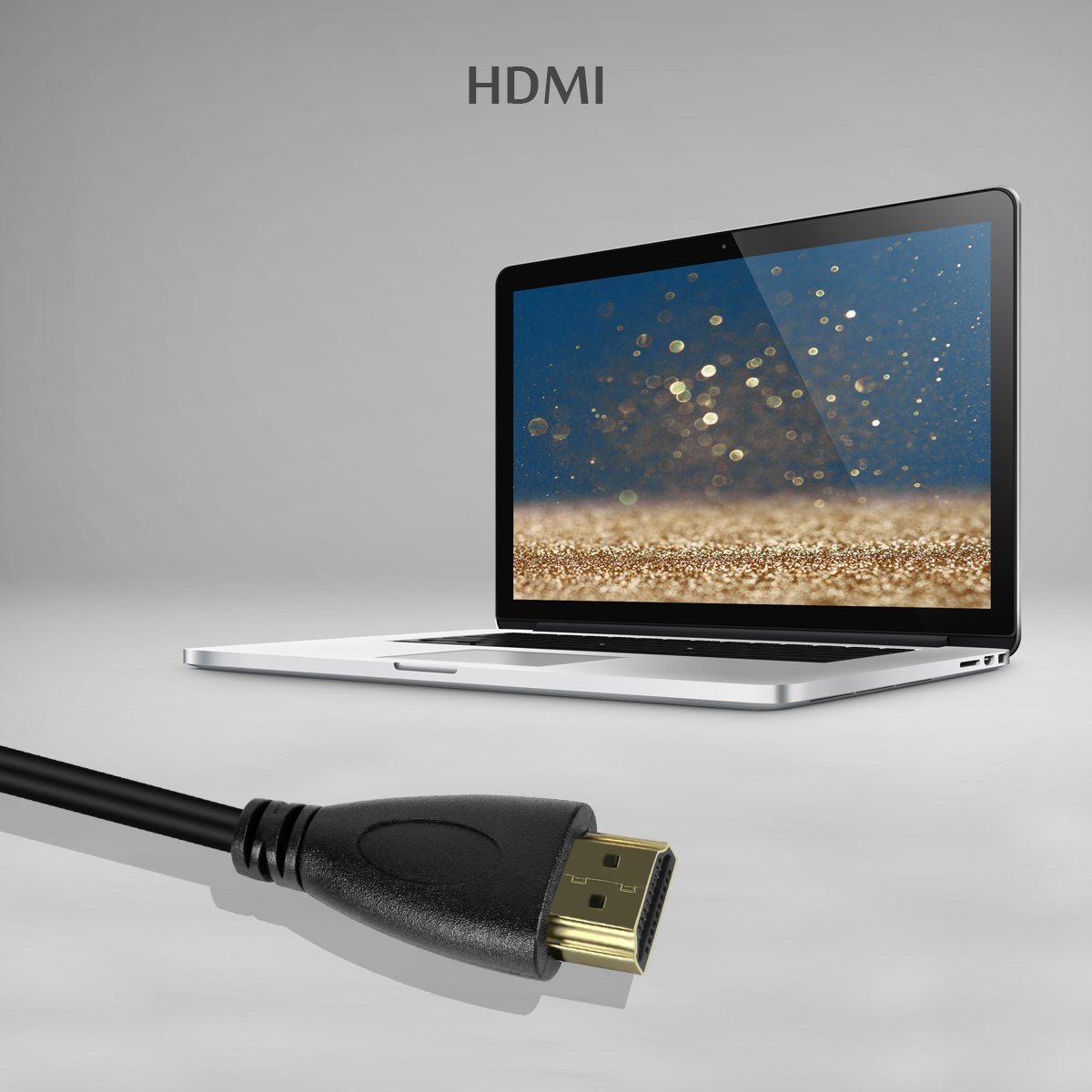 UCEC Micro HDMI to HDMI Coiled Cable - Male to Male High Speed HDMI to Micro HDMI Cable with Ethernet Support, 3D and Audio Return