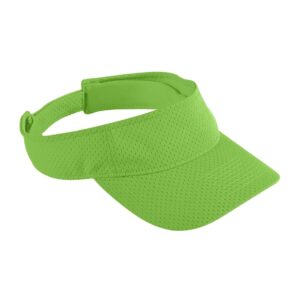 augusta sportswear women's athletic mesh visor - stylish sun hat for golf, running, and outdoor activities, lime