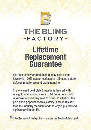 The Bling Factory Large 23mm 14k Gold Plated Notched CZ Band w/Round CZ Solitaire Ring, Size 7.5