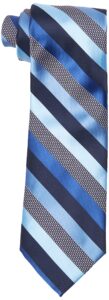 stacy adams mens microfiber stripped set neckties, navy, one size us