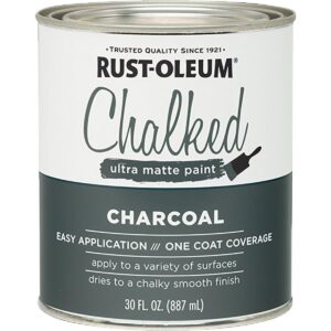 rustoleum 285144 30 oz charcoal chalked ultra matte paint