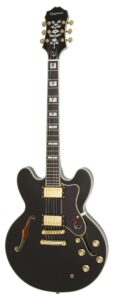 epiphone sheraton ii pro gold hardware, ebony