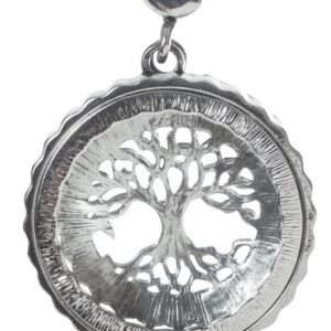 Artisan Owl Tree of Life 4x Magnifier Magnifying Glass Sliding Top Magnet Pendant Necklace, 30"