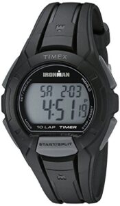 timex men's tw5k94000 ironman essential 10 black resin strap watch