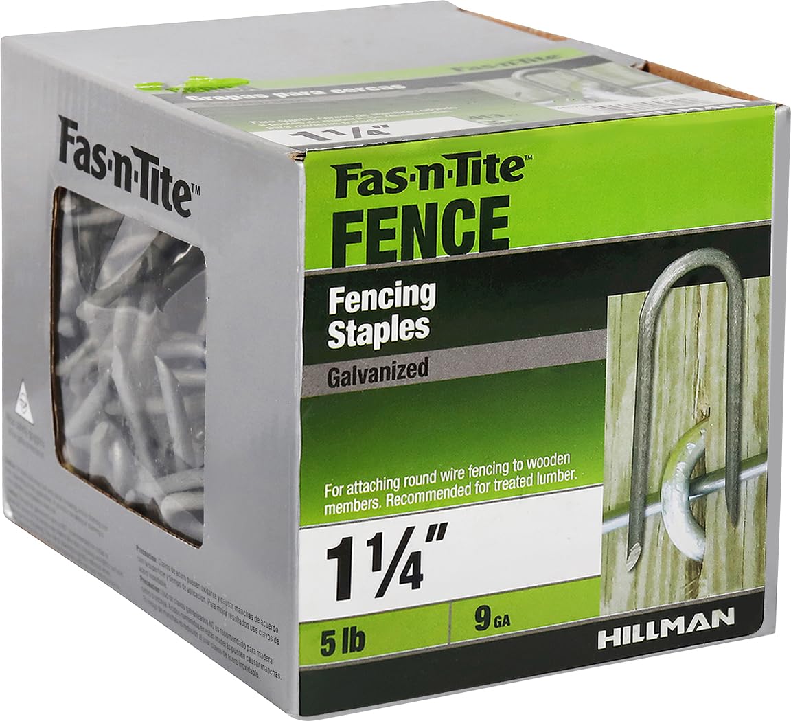 Hillman Fasteners Hot Dipped Galvanized Fence Staple #9 x 1-1/4"