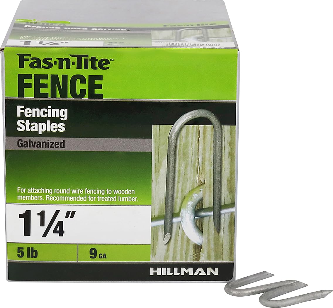 Hillman Fasteners Hot Dipped Galvanized Fence Staple #9 x 1-1/4"