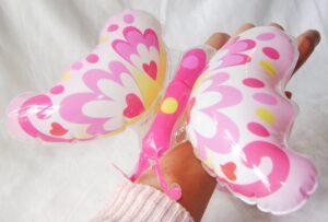 henbrandt new inflatable butterfly toy on wrist band bracelet hb