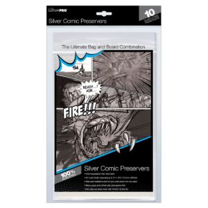 ultra pro silver age comic preserver 7.25" x 10.5" (10 ct.) - ultra-clear material makes your comic's color pop more vibrantly while protecting it from harm