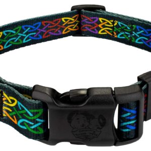 Country Brook Petz - Deluxe Celtic Pride Dog Collar - Made in The U.S.A. - Irish Pride Collection featuring Lucky Designs (1 Inch, Medium)