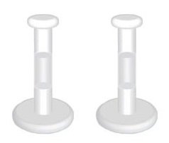 14-16ga clear push top piercing retainers 3mm flat top bioflex retainer for lips, ears, and nose, sold as a pair (14ga 5/16")