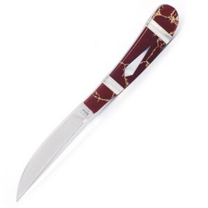 case cutlery ca11099 desk knife, exotic red/gold