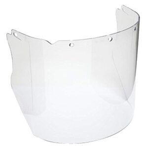 msa safety sales v-gard 8"" x 17"" x .098"" clear propionate faceshield