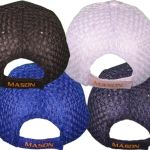 KYS **Dozen Pack** Wholesale ''Mason' Masonic Baseball Hats Caps (Assorted - 20671)