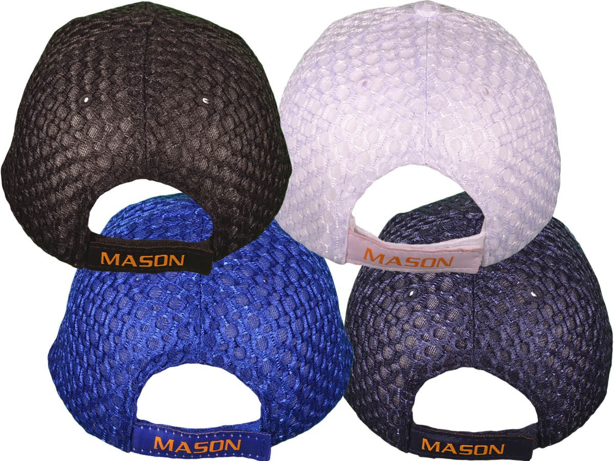 KYS **Dozen Pack** Wholesale ''Mason' Masonic Baseball Hats Caps (Assorted - 20671)