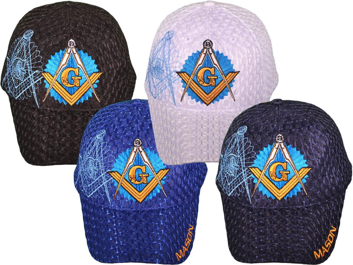 KYS **Dozen Pack** Wholesale ''Mason' Masonic Baseball Hats Caps (Assorted - 20671)