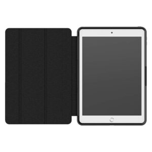 OtterBox SYMMETRY FOLIO SERIES Case for iPad 7th, 8th & 9th Gen (10.2" Display - 2019, 2020 & 2021 version) - STARRY NIGHT (CLEAR/BLACK/BLACK PU/DARK GREY MICROSUED), Magnetic Sleep/Wake Cover