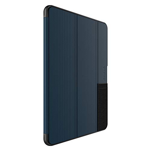 OtterBox SYMMETRY FOLIO SERIES Case for iPad 7th, 8th & 9th Gen (10.2" Display - 2019, 2020 & 2021 version) - COASTAL EVENING (CLEAR/BLACK/BLAZER BLUE), Magnetic Sleep/Wake Cover