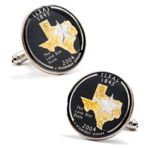 ox and bull trading co. hand painted texas state quarter cufflinks