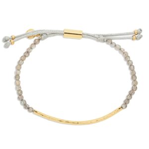 gorjana Women's Power Beaded Gemstone Bracelet for Balance, 18k Gold Plated