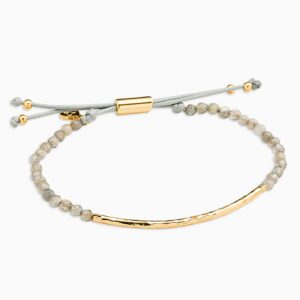 gorjana Women's Power Beaded Gemstone Bracelet for Balance, 18k Gold Plated