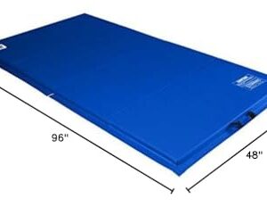 We Sell Mats - 4 ft x 8 ft x 2 in Premium Personal Fitness & Exercise Mat for Home Workout - Lightweight and Folds for Carrying – All Purpose Home Gym Mat – Thick Mat for Yoga, Pilates, Stretches