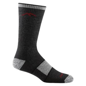 darn tough men's hiker book sock full cushion (style 1405) merino wool, black (large 10-12) - 6 pack