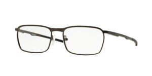 oakley conductor ox 3186-0252 eyeglasses, pewter w/demo lens, 52mm