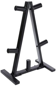 cap barbell a frame olympic plate rack, dark gray