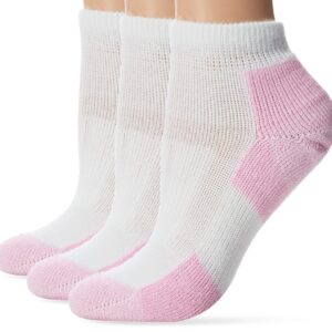 Thorlos Women's DWMXW Walking Thick Padded Ankle Sock, Pink (3 Pack), Medium