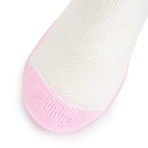 Thorlos Women's DWMXW Walking Thick Padded Ankle Sock, Pink (3 Pack), Medium