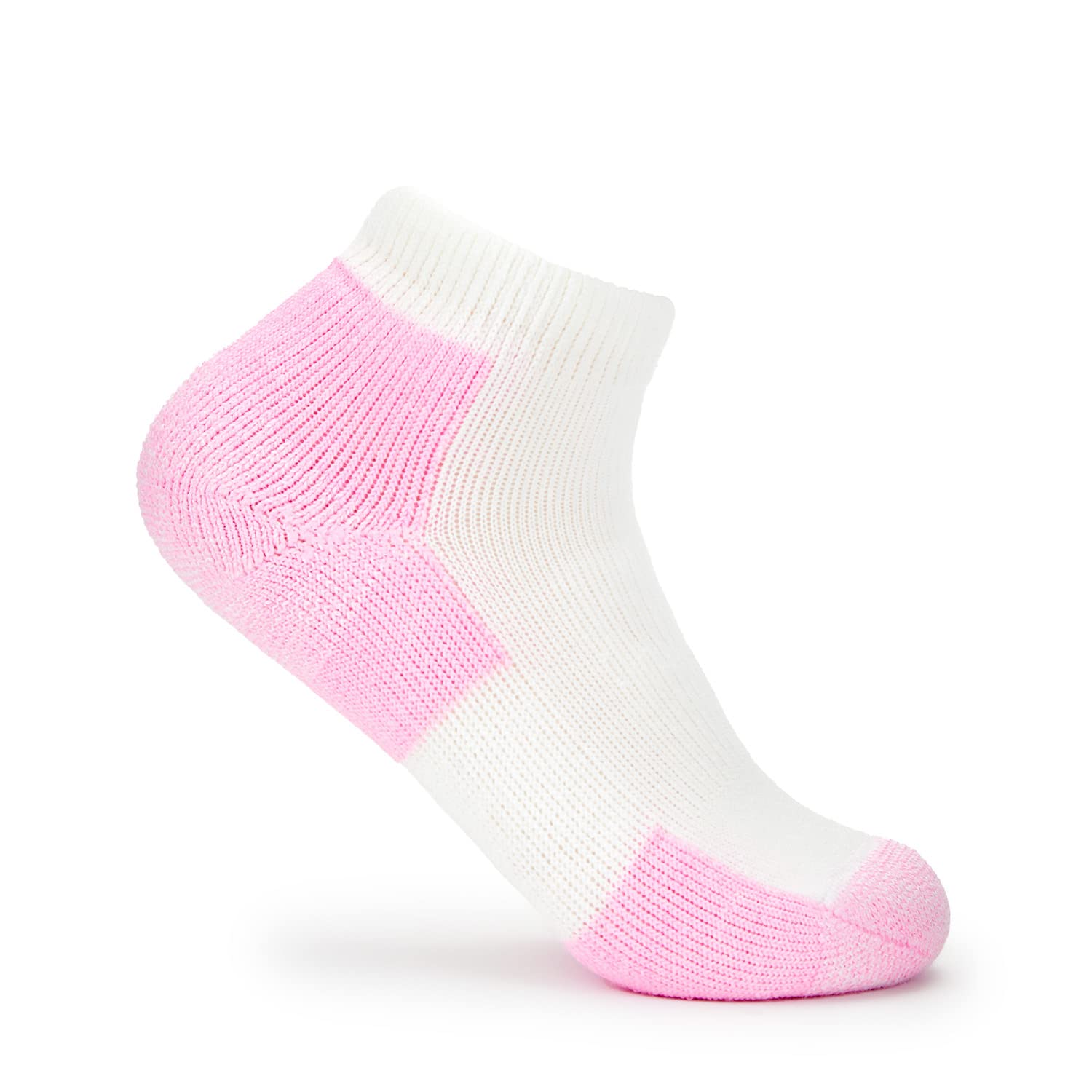 Thorlos Women's DWMXW Walking Thick Padded Ankle Sock, Pink (3 Pack), Medium