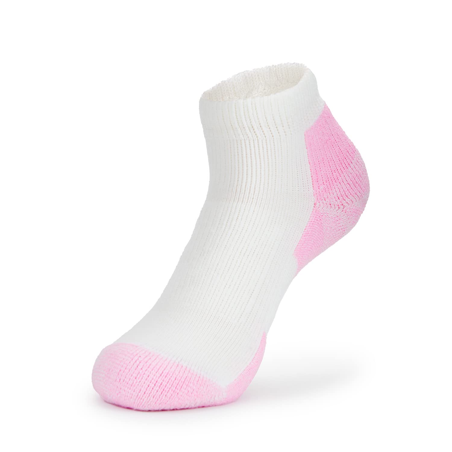 Thorlos Women's DWMXW Walking Thick Padded Ankle Sock, Pink (3 Pack), Medium