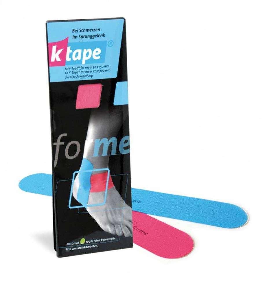 K-Tape for me Ankle, Precut Kinesiology Tape: cotton and long lasting Physiobond adhesive