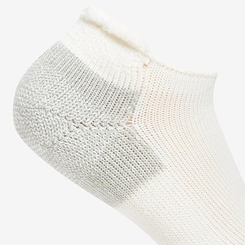 Thorlos J Max Cushion Running Rolltop Socks (3 Pairs) White, Medium