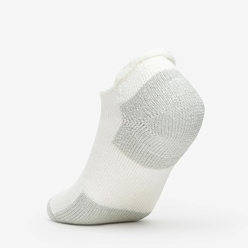 Thorlos J Max Cushion Running Rolltop Socks (3 Pairs) White, Medium