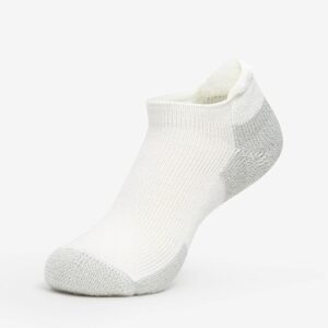 Thorlos J Max Cushion Running Rolltop Socks (3 Pairs) White, Medium